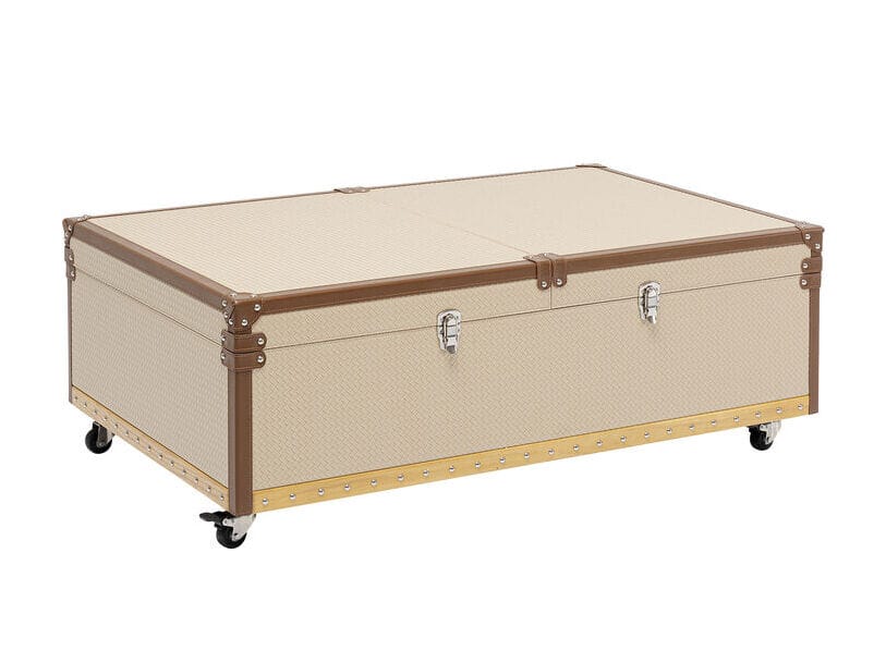 VENEZIA Low MDF coffee table with castors By KARE Design