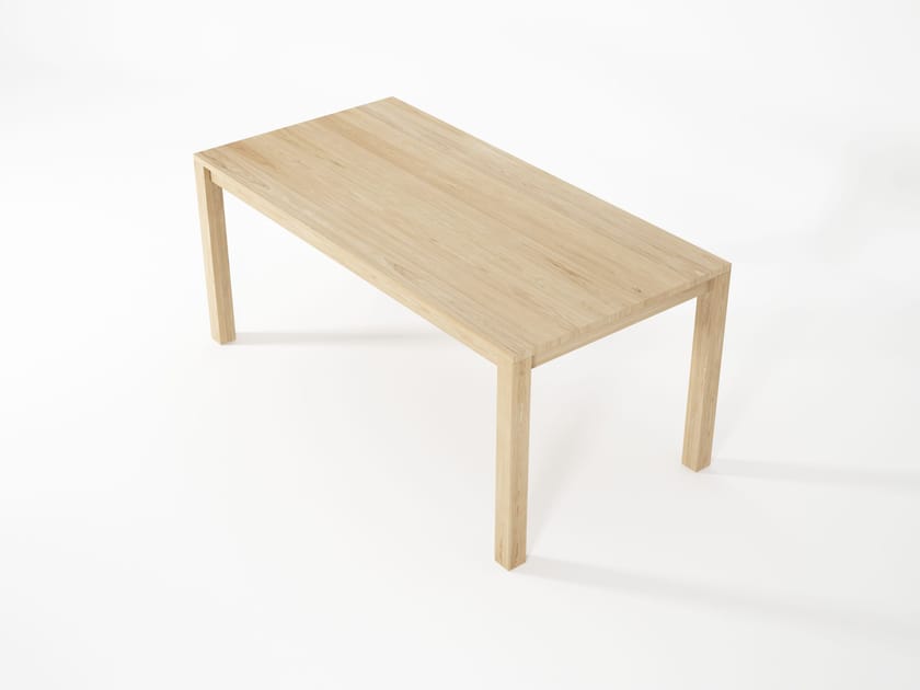 SOLID Rectangular wooden dining table By KARPENTER | design Hugues Revuelta