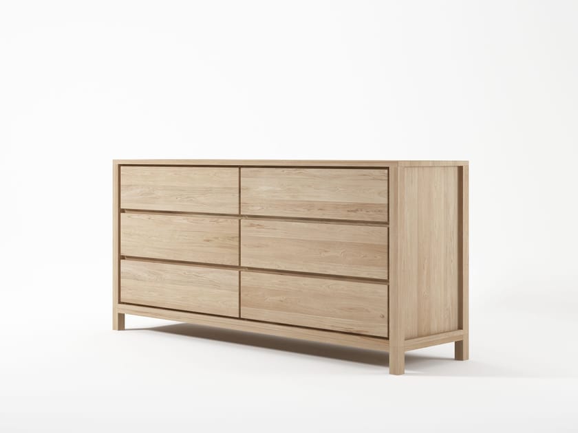 SOLID Wooden chest of drawers By KARPENTER | design Hugues Revuelta