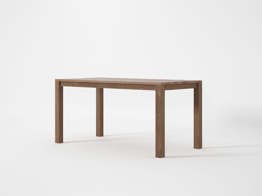 SOLID Rectangular wooden dining table By KARPENTER | design Hugues Revuelta