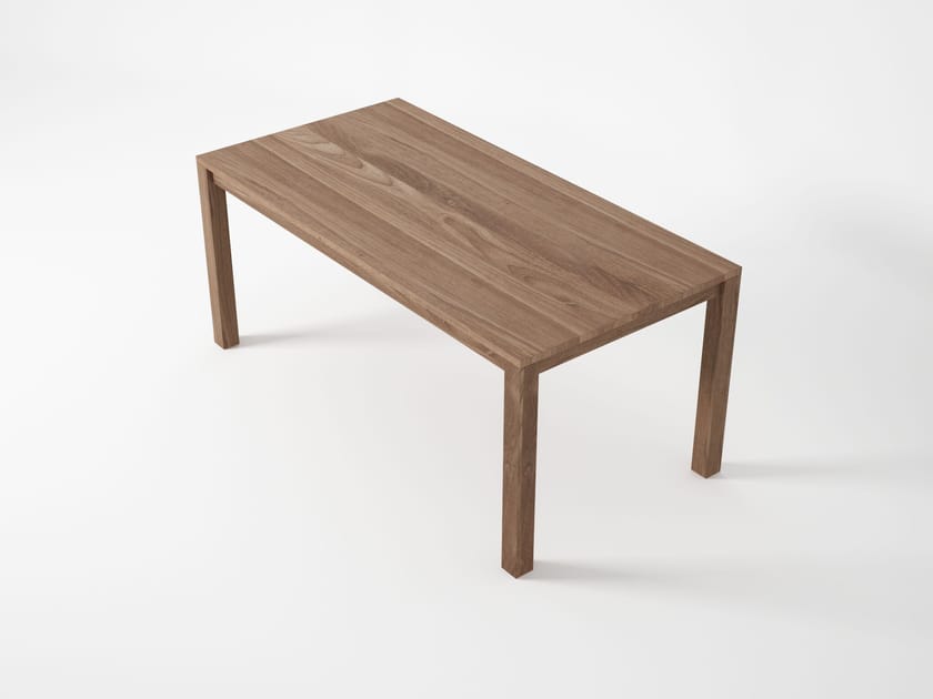 SOLID Rectangular wooden dining table By KARPENTER | design Hugues Revuelta