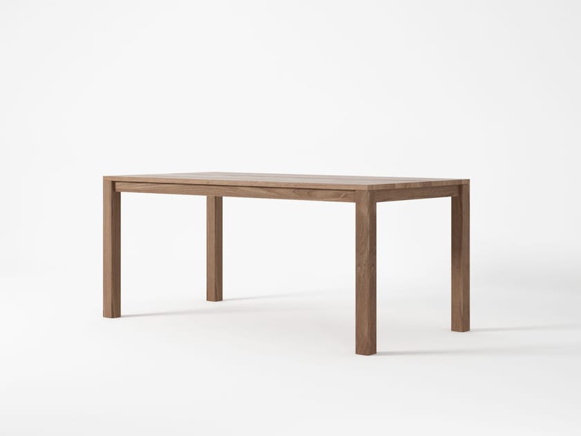 SOLID Rectangular wooden dining table By KARPENTER | design Hugues Revuelta