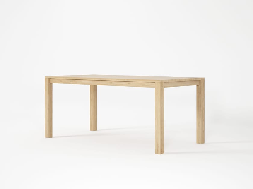 SOLID Rectangular wooden dining table By KARPENTER | design Hugues Revuelta