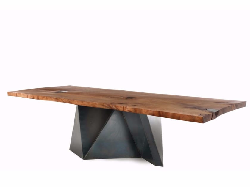 Kauri wood table KAURI OOKI By Riva 1920 design Setsu & Shinobu Ito