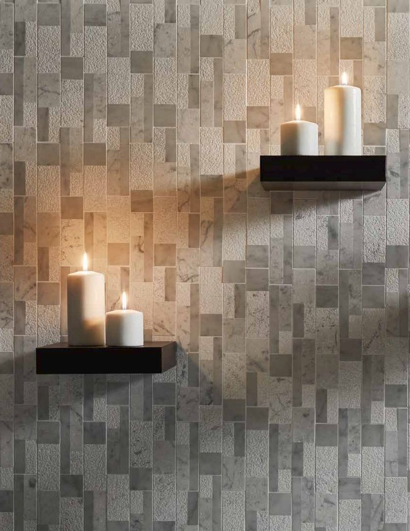 Marble mosaic KAVARA Kaya Collection By AKDO design Clodagh Design