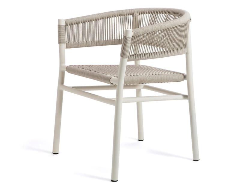 KILT Stackable rope garden chair By Ethimo | design Marcello Ziliani