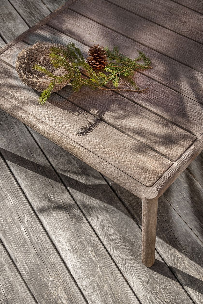 KILT Tavolino da giardino in teak By Ethimo | design Marcello Ziliani