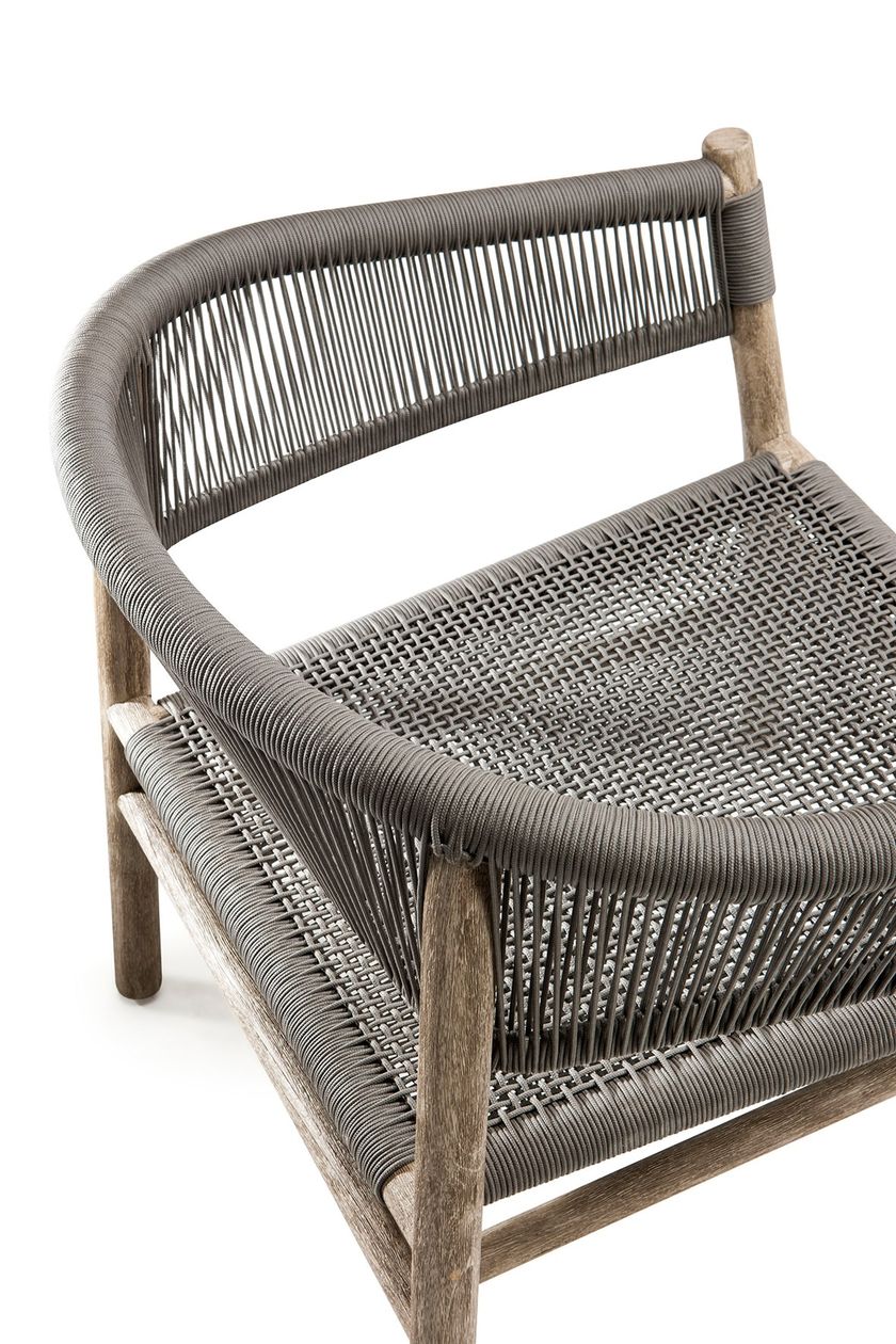 KILT Rope low lounge chair with armrests By Ethimo | design Marcello ...