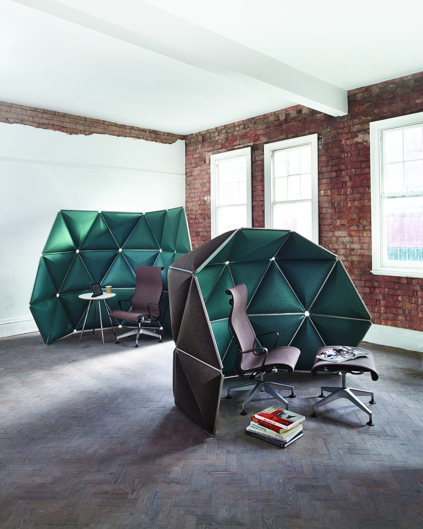 Sound absorbing modular office screen KIVO By Herman Miller design ...