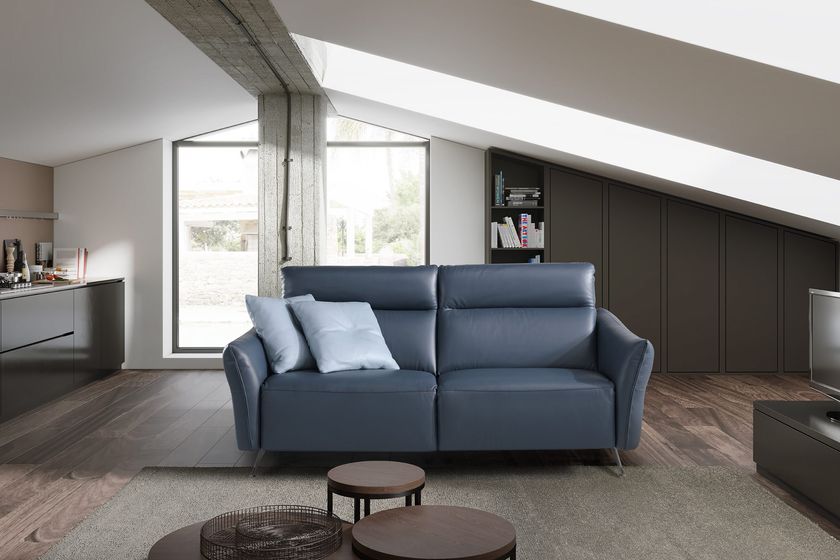 Sectional recliner leather sofa KLIMT By Marinelli Home design Domenico ...