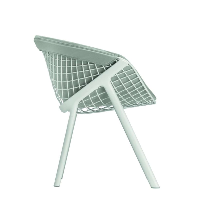Steel chair with armrests KOBI LOUNGE - 045 By Alias design Patrick Norguet
