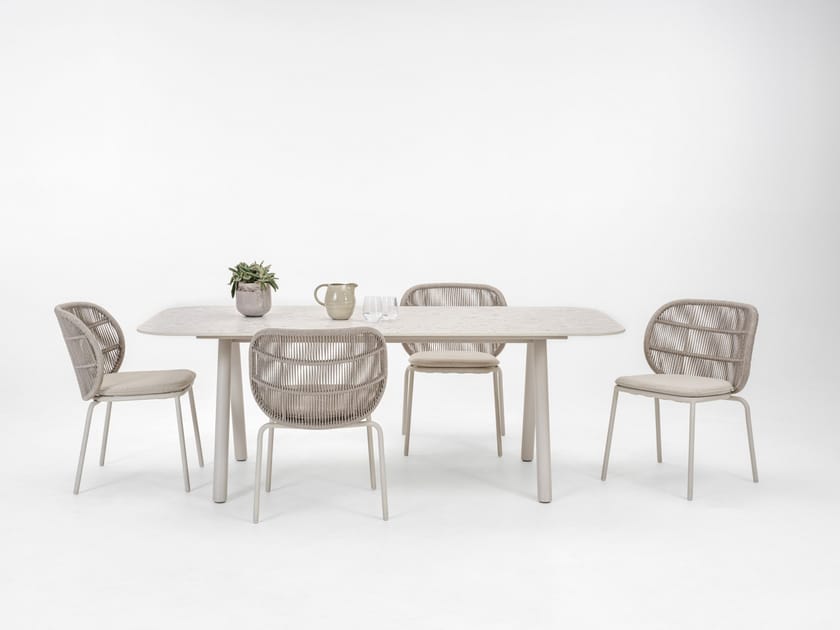 KODO Rectangular ceramic garden table By Vincent Sheppard | design Studio Segers