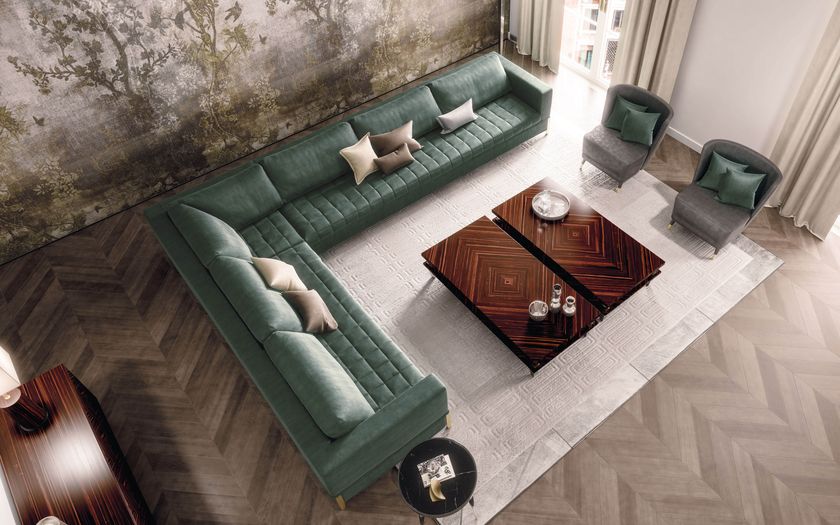 Low rectangular wooden coffee table for living room KORP KOFFEE Korp ...