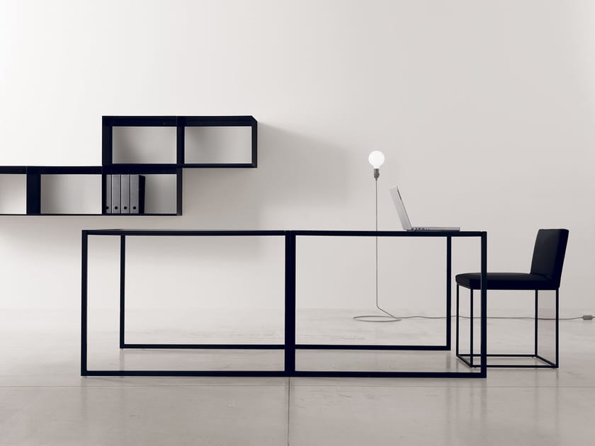 KRAFT Lacquered double MDF table By XAM | design Studio Controdesign