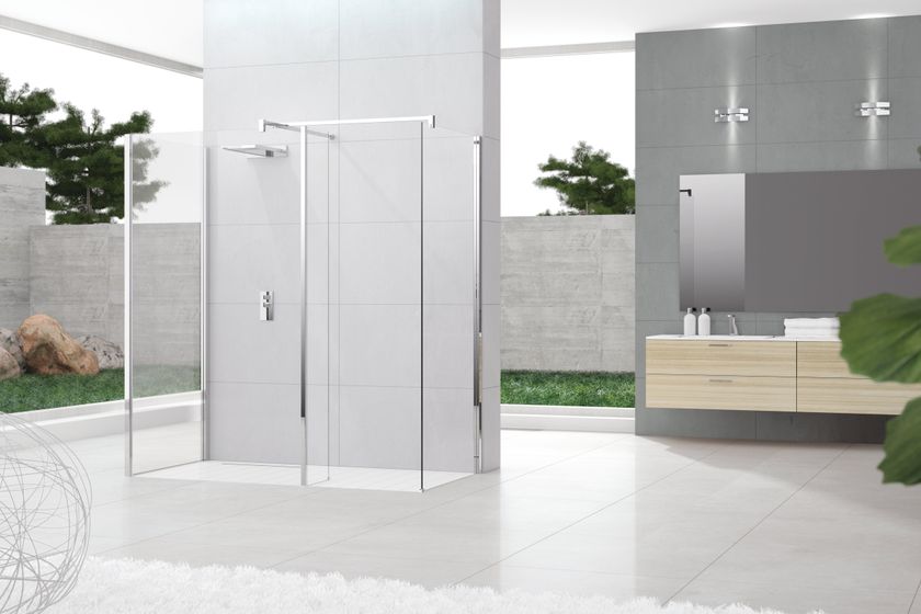Pannello fisso laterale KUADRA HL Collezione Kuadra H By NOVELLINI