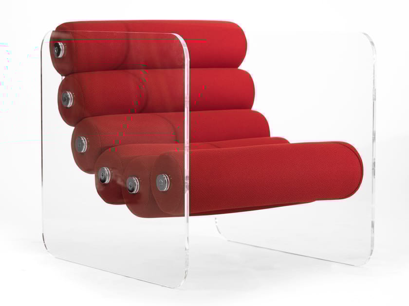 ARMCHAIR MW02 RED Armchair with armrests By KUUMO