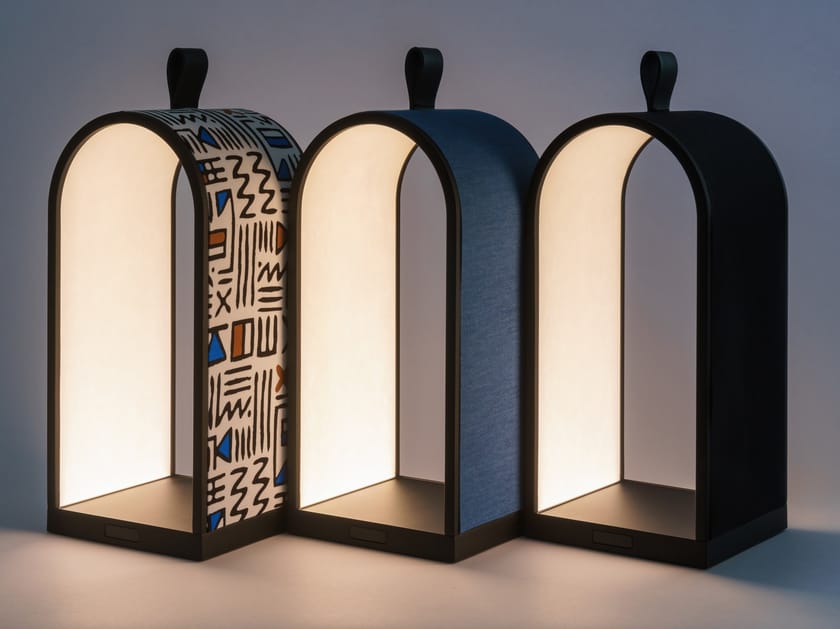 KYTA - TRIBAL FABRIC Lampada da tavolo a LED in tessuto con ricarica ...