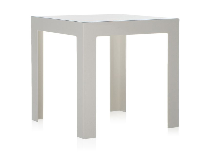 JOLLY Square polycarbonate garden side table By Kartell