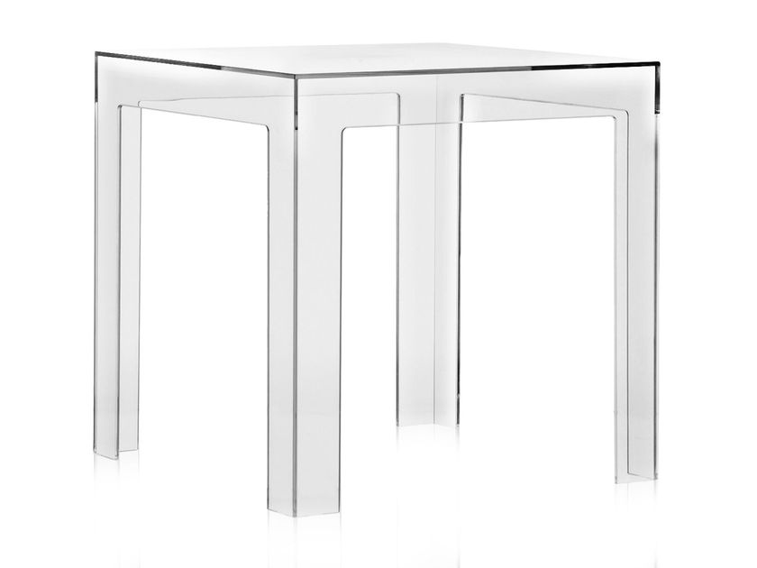JOLLY Square polycarbonate garden side table By Kartell