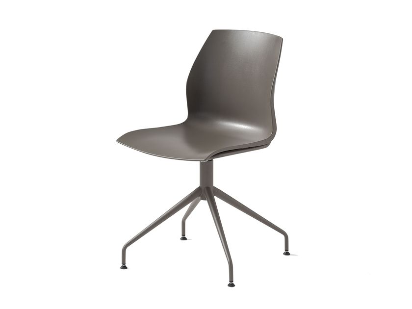 KALEA Swivel trestle-based polypropylene chair By Kastel