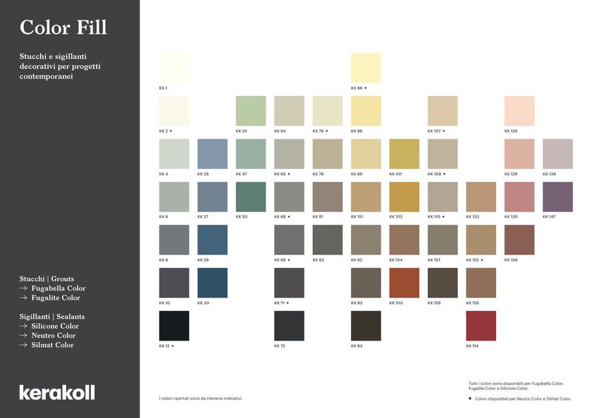 FUGALITE COLOR Coulis pour carrelage By Kerakoll Design