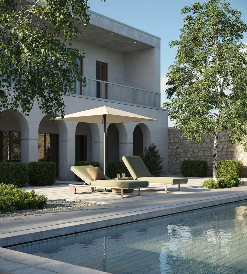 BITTA Recliner sun lounger By Kettal | design Rodolfo Dordoni