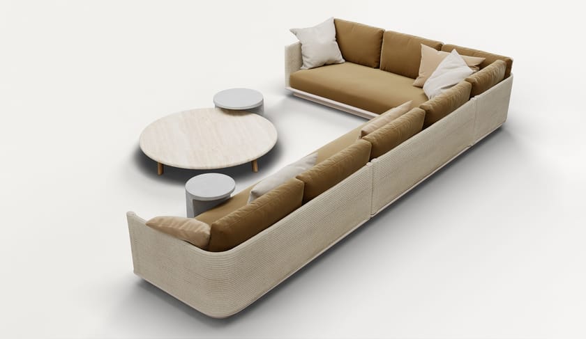 GIRO Sofá de jardín composable By Kettal | design Vincent Van Duysen