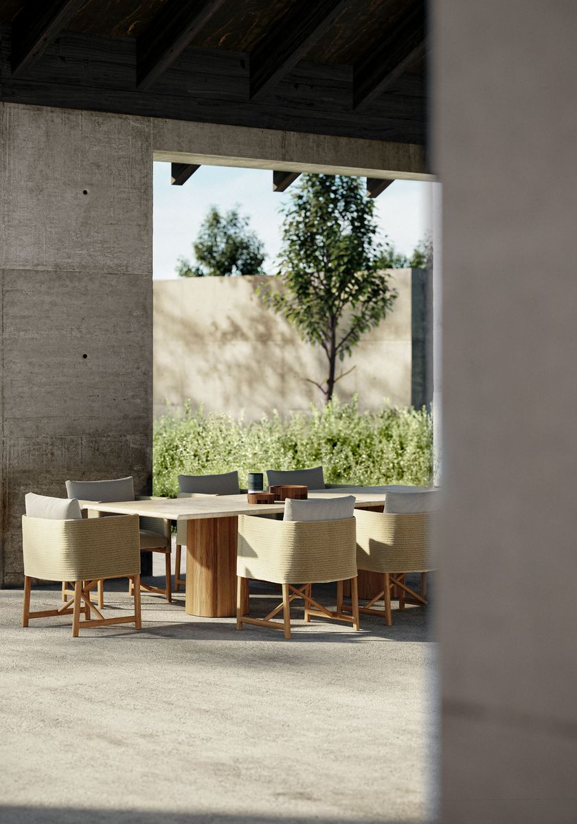 GIRO Folding chair with armrests By Kettal | design Vincent Van Duysen