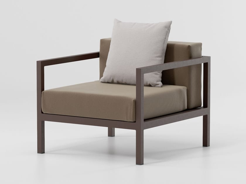 LANDSCAPE Fabric garden armchair By Kettal