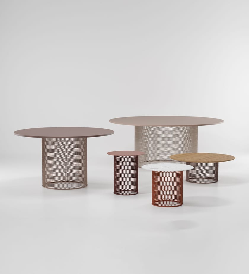 MESH Marble side table By Kettal | design Patricia Urquiola