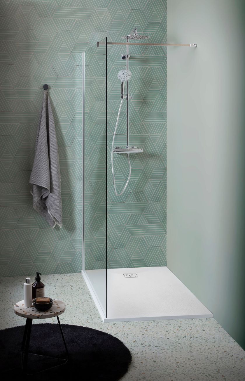 PIETRAVIVA Piatto doccia rettangolare antiscivolo By Kinedo