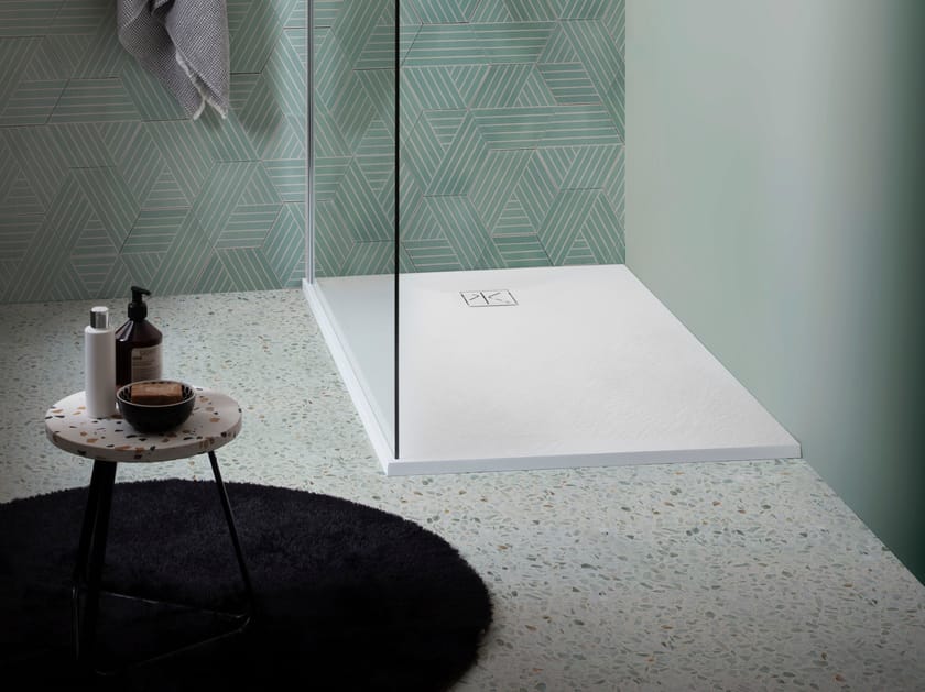 PIETRAVIVA Piatto doccia rettangolare antiscivolo By Kinedo