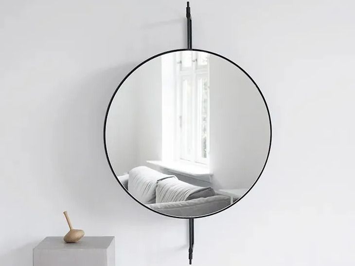 ROTATING MIRROR | Round mirror Double-sided round wall-mounted mirror ...