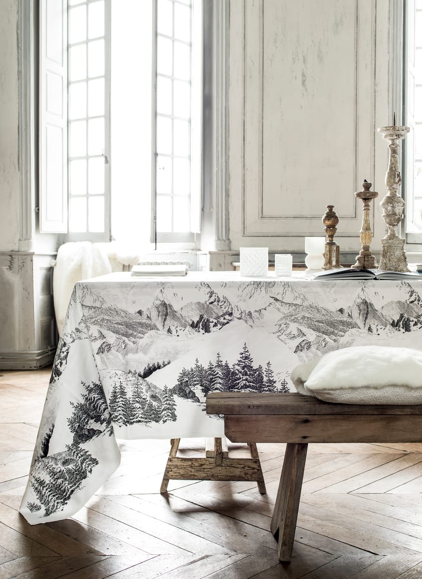 Cotton tablecloth LA HAUT By Alexandre Turpault