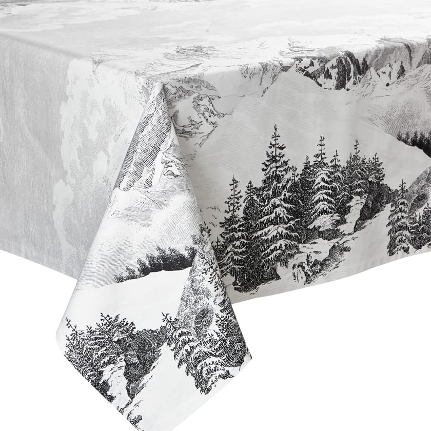 Cotton tablecloth LA HAUT By Alexandre Turpault