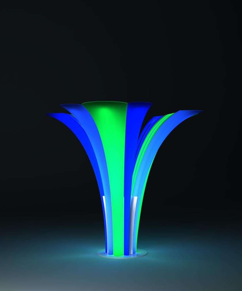 LED polyethylene Floor lamp LA PALMERA By Lamalva