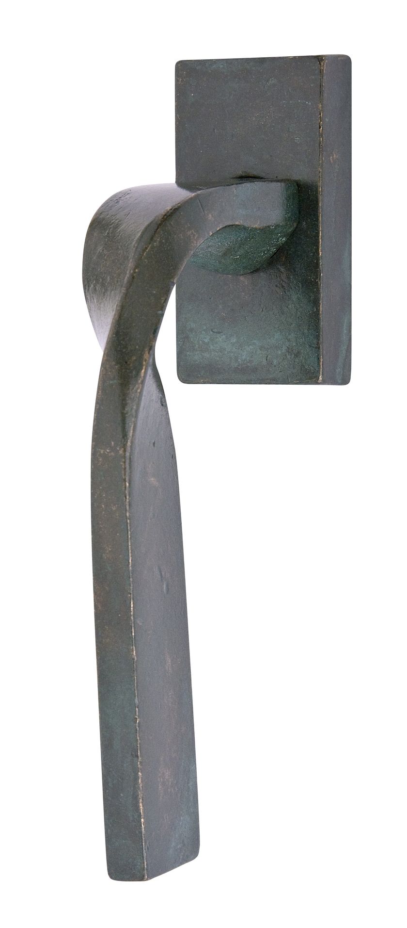 LA Bronze window handle on rose By GIARA | design Fabrizio Cester