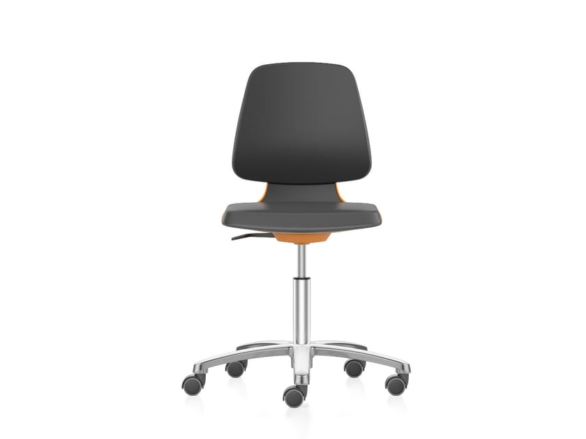 Laboratory chair with 5-Spoke base and casters LABSIT 9123 By bimos ...