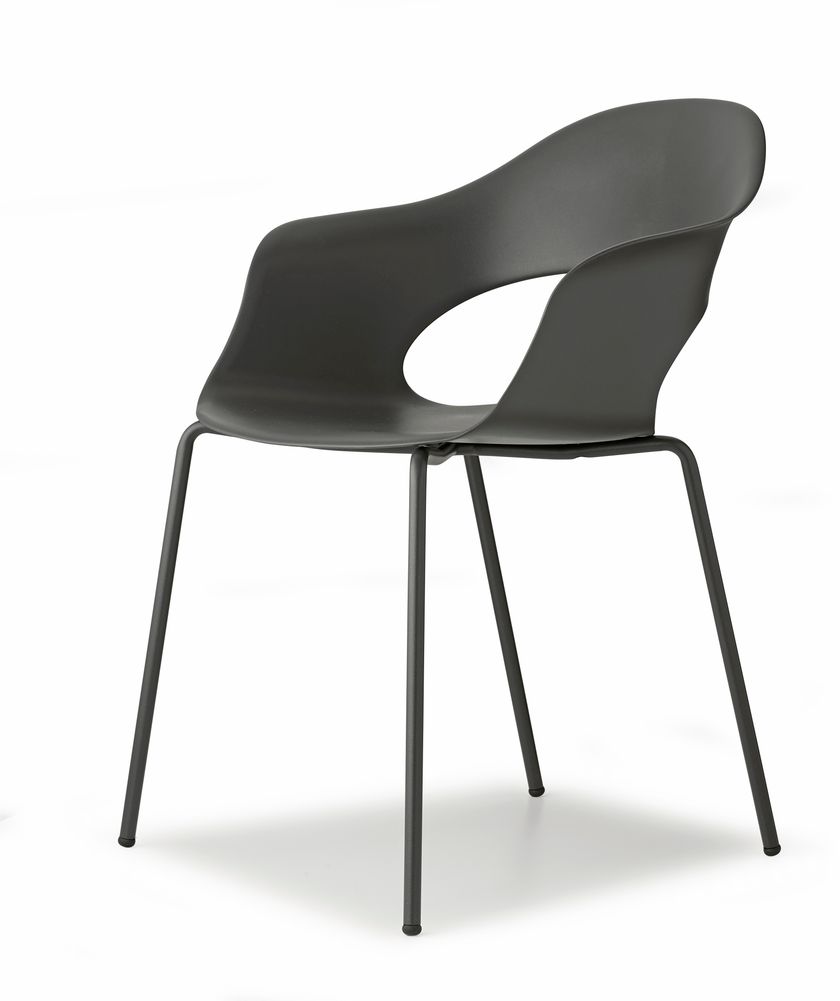 LADY B Technopolymer chair with armrests By SCAB DESIGN | design Studio ...