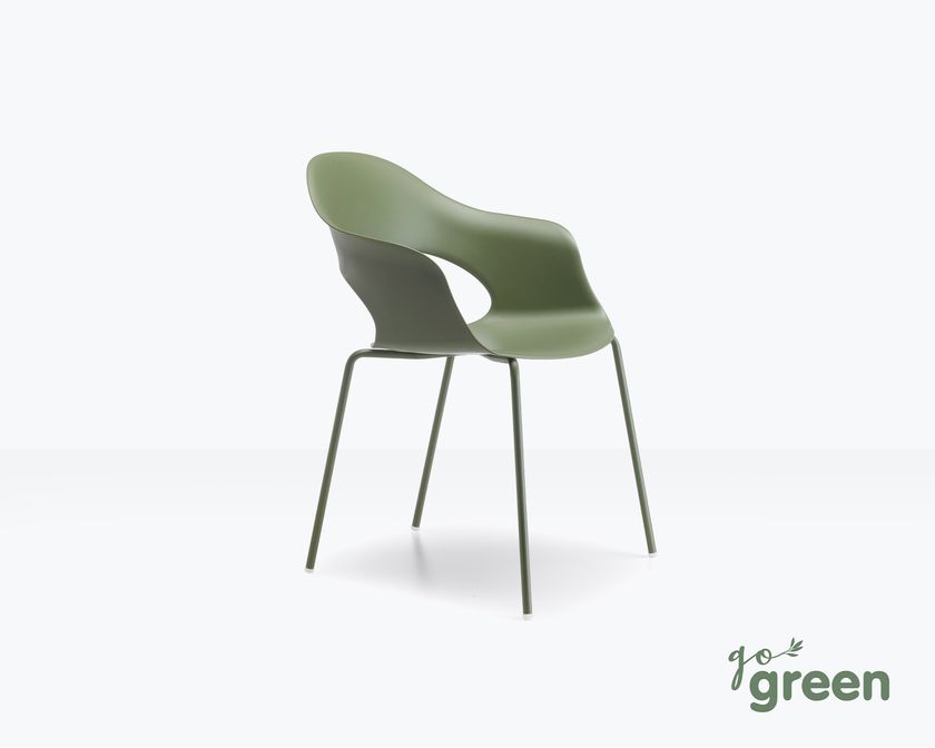 LADY B Technopolymer chair with armrests By SCAB DESIGN | design Studio ...