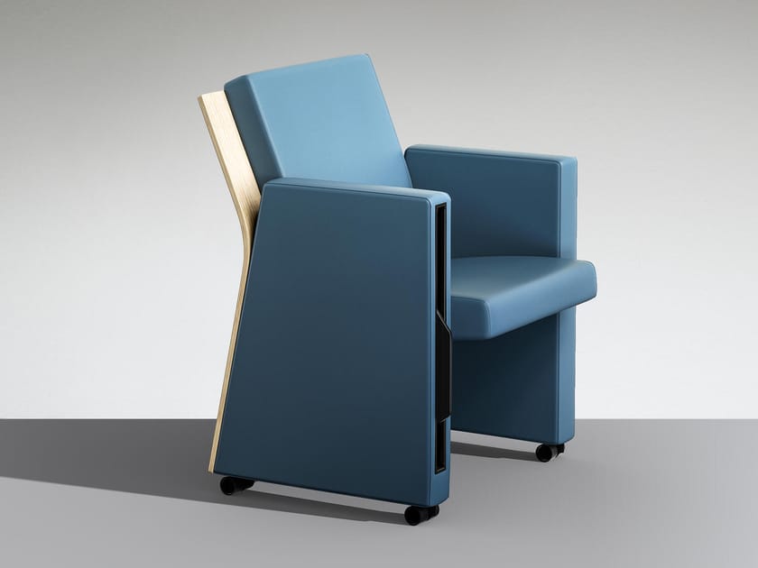 FLEXA MOVE Siège pour auditorium en cuir By LAMM