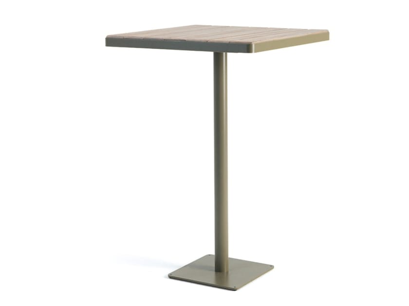 LAREN Square teak high table By Ethimo