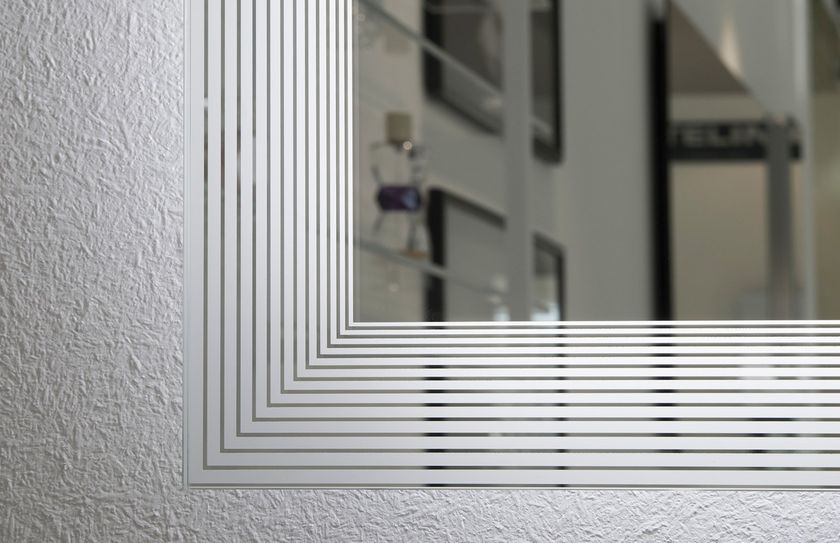 LASER Mirror with integrated lighting By ARTELINEA