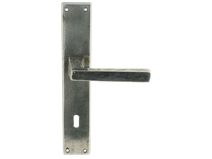 LATUS MG2131 Bronze door handle on back plate By Fama International