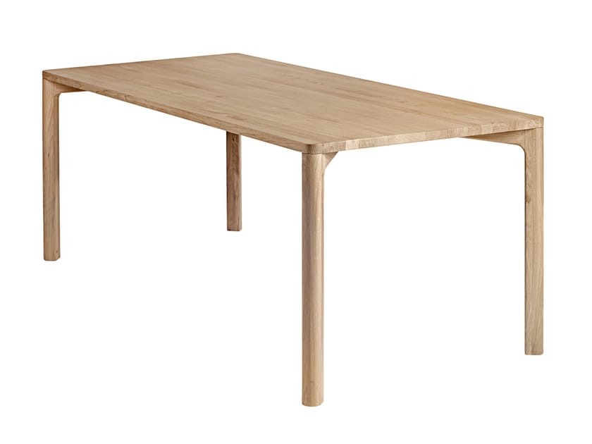 Rectangular solid wood dining table LAVADO By Woak design Rainer Bachschmid