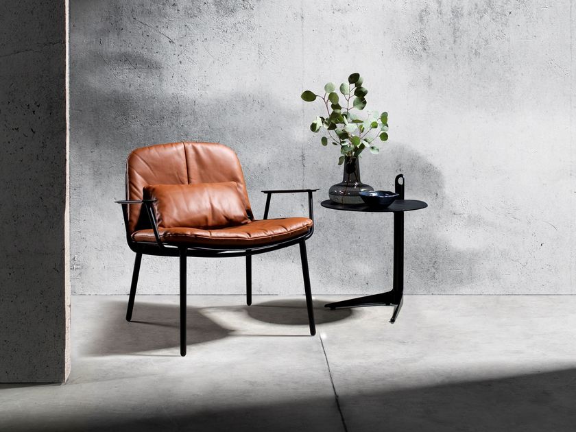 LAYERS | Leather easy chair Layers Collection By Joli design Sylvain ...