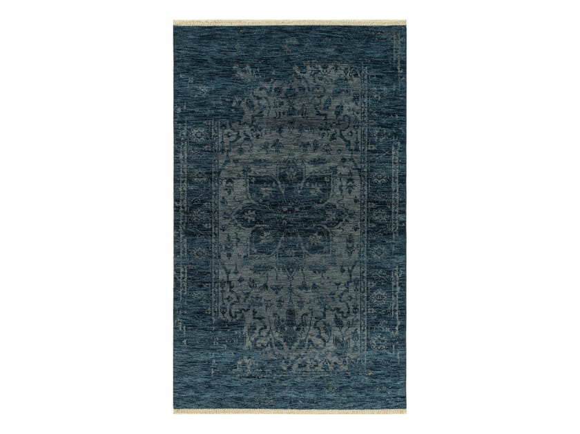 LCA-63 Deep Blue/Navy Handgearbeiteter Teppich aus Wolle By Jaipur Rugs