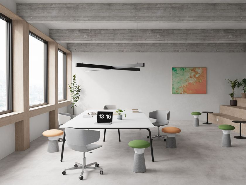 FUNGHI FU-40/54-N1 Low fabric stool By LD Seating | design Filip Streit