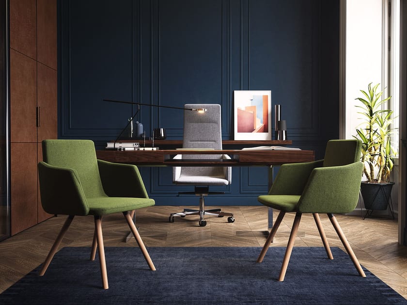 HARMONY 835-D Fabric chair with armrests By LD Seating | design Baldanzi & Novelli