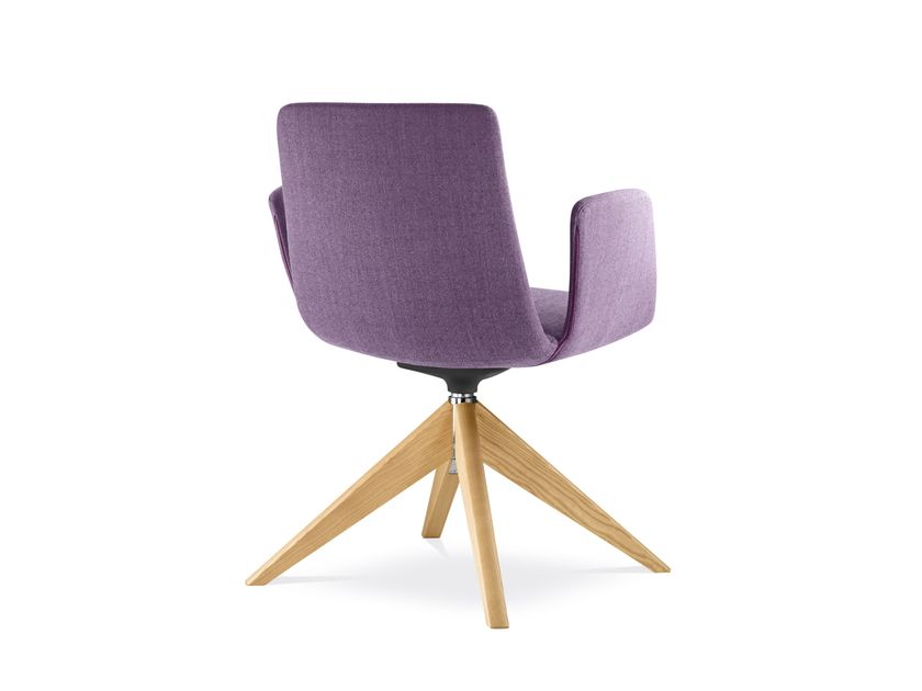 HARMONY MODERN 870 FW Swivel trestle-based fabric training chair By LD ...